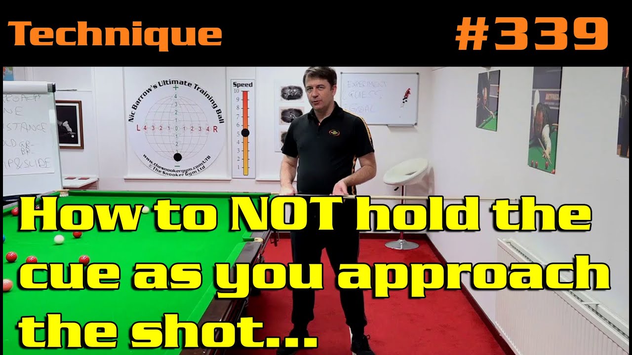 How to NOT hold the cue as you approach the shot… - YouTube