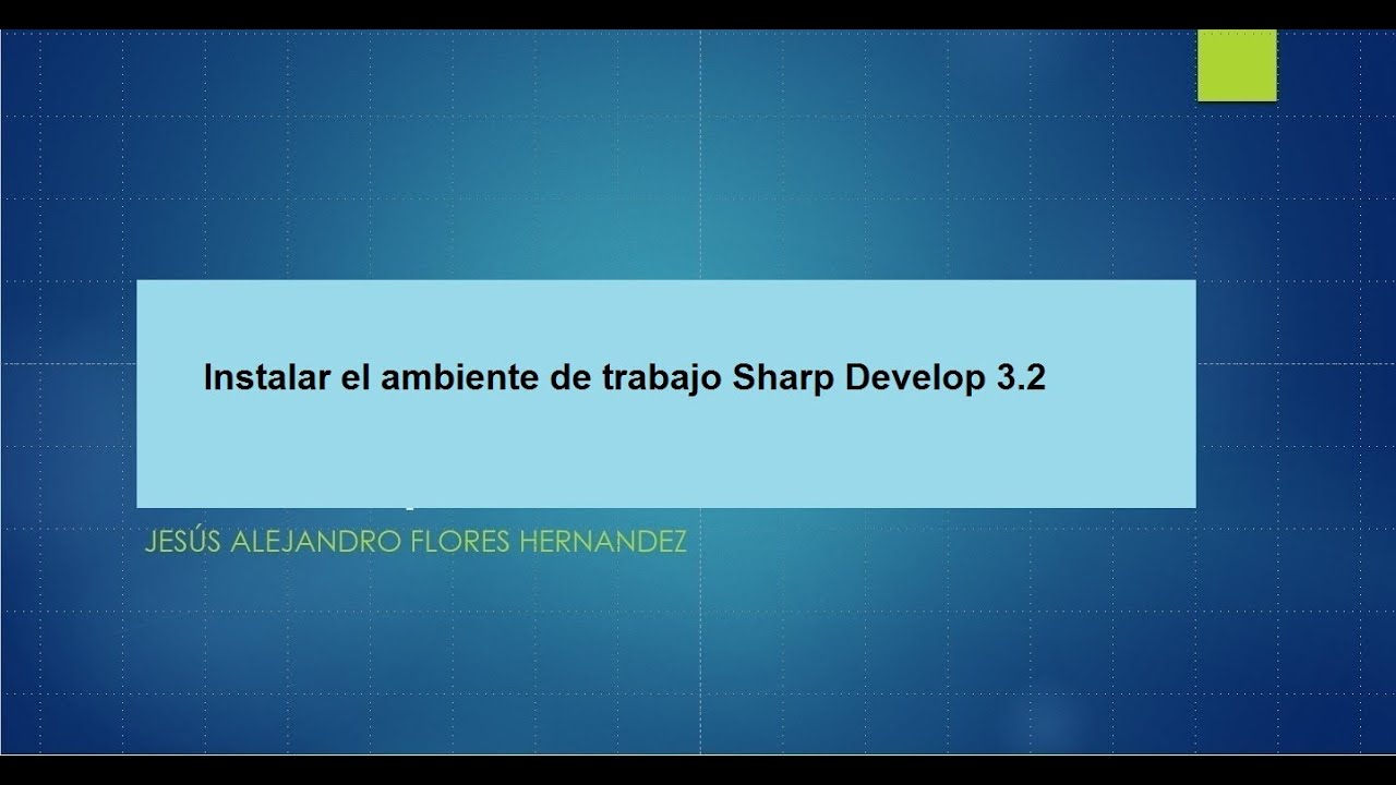 Instalar Sharp Develop Ambiente de trabajo para VB NET - YouTube