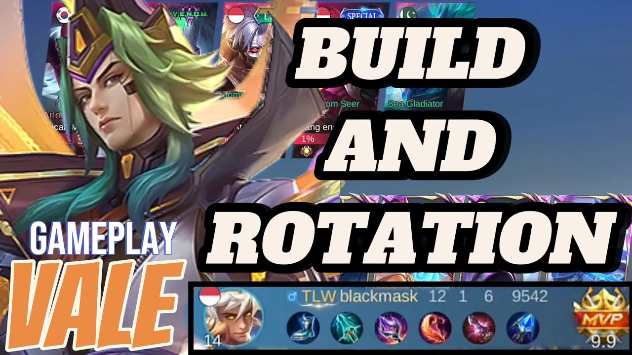 12 Kills | Push Mythical Glory With Vale | Build Top 1 Global Vale ...