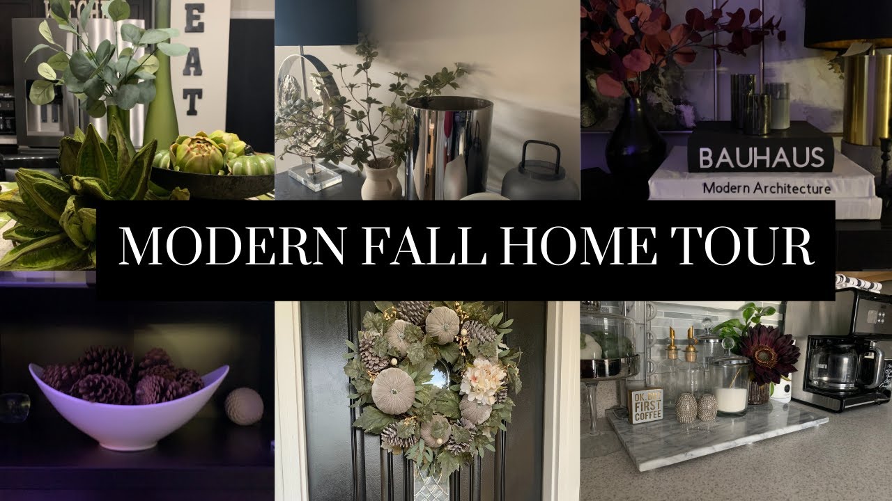 FALLING INTO FALL| MODERN MOODY FALL HOME TOUR|FALL HOME DECOR TRENDS ...