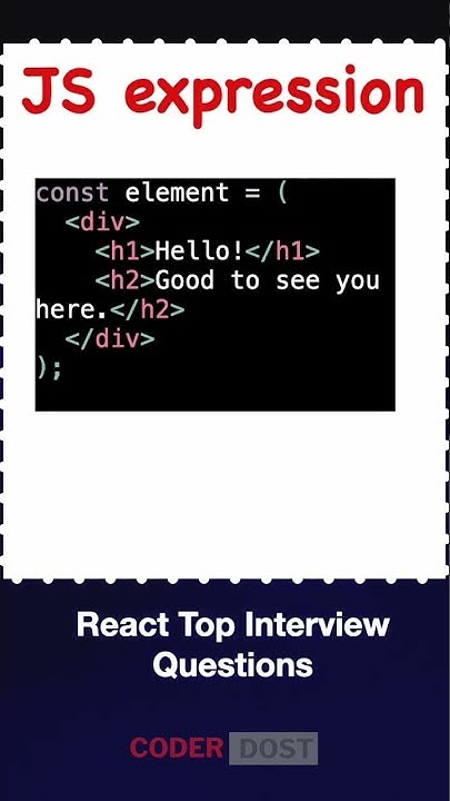 What Is Jsx React Interview Question Shorts Reactjs Youtube 