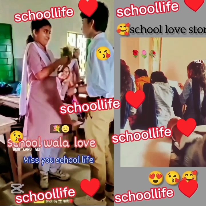 School life love story ️//school life ️// love status// wathsaap status ...