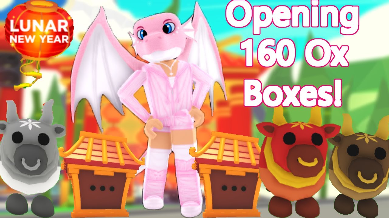 Opening 160 Ox Boxes In Adopt Me Lunar New Year Update - YouTube