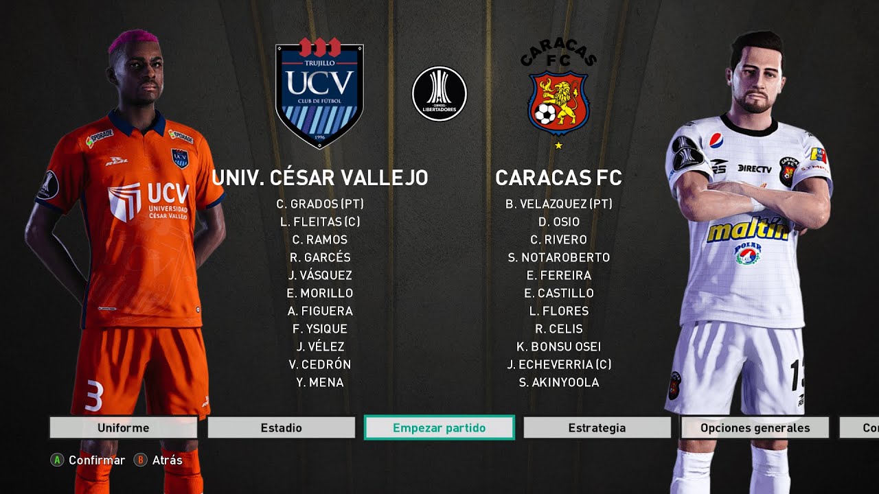 eFootball PES 2021 Cesar Vallejo vs. Caracas | Fase 1 | CONMEBOL ...