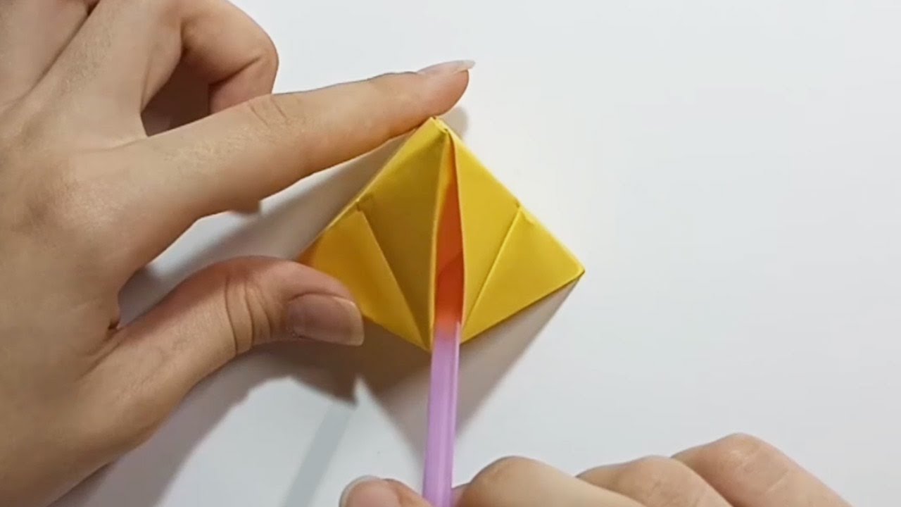 How to Make an Origami Hexahedron Spinner - YouTube
