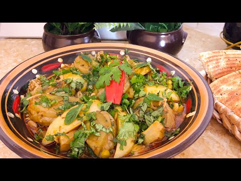 #Tbikha, une recette 100% #végétarienne, excellentissime au goût تبيخة فول ،  قرنون وجلبانة بالدرسة#