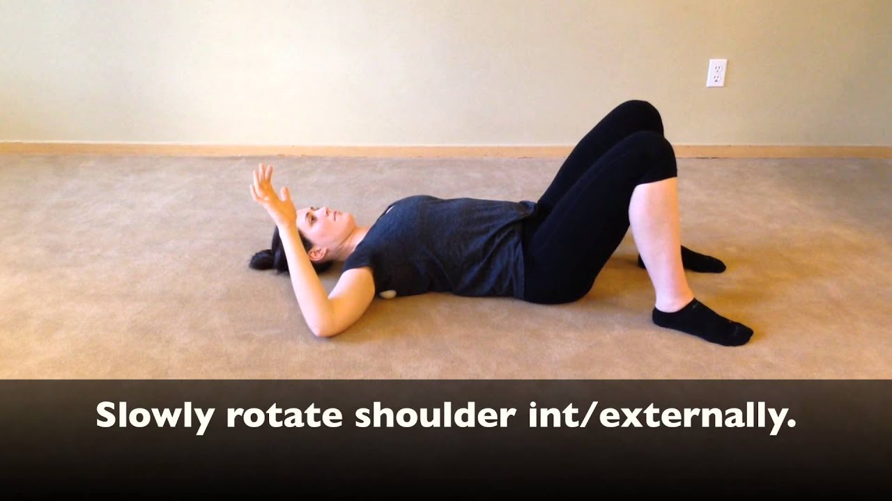 Shoulder Rotator Smash and Floss - YouTube