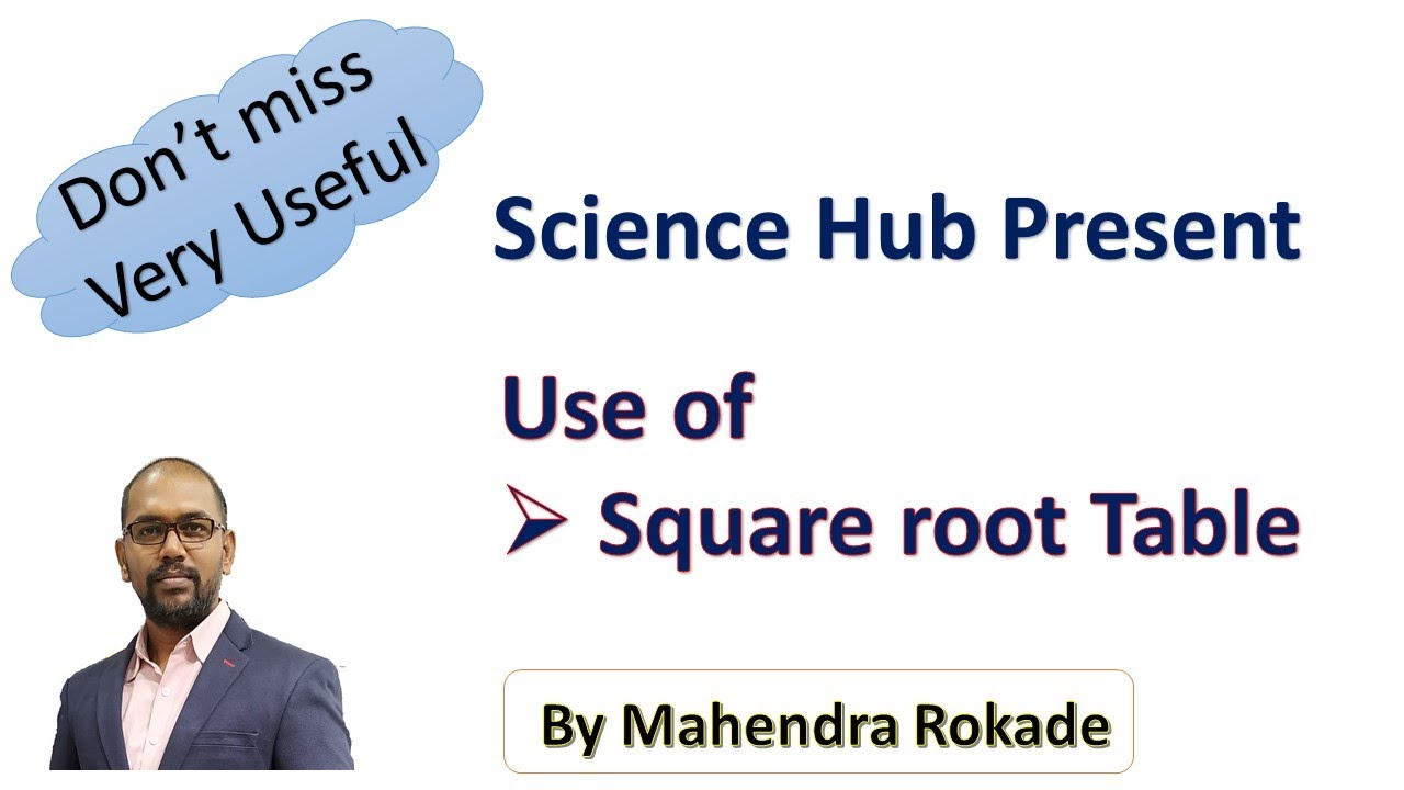 Square root Table - YouTube