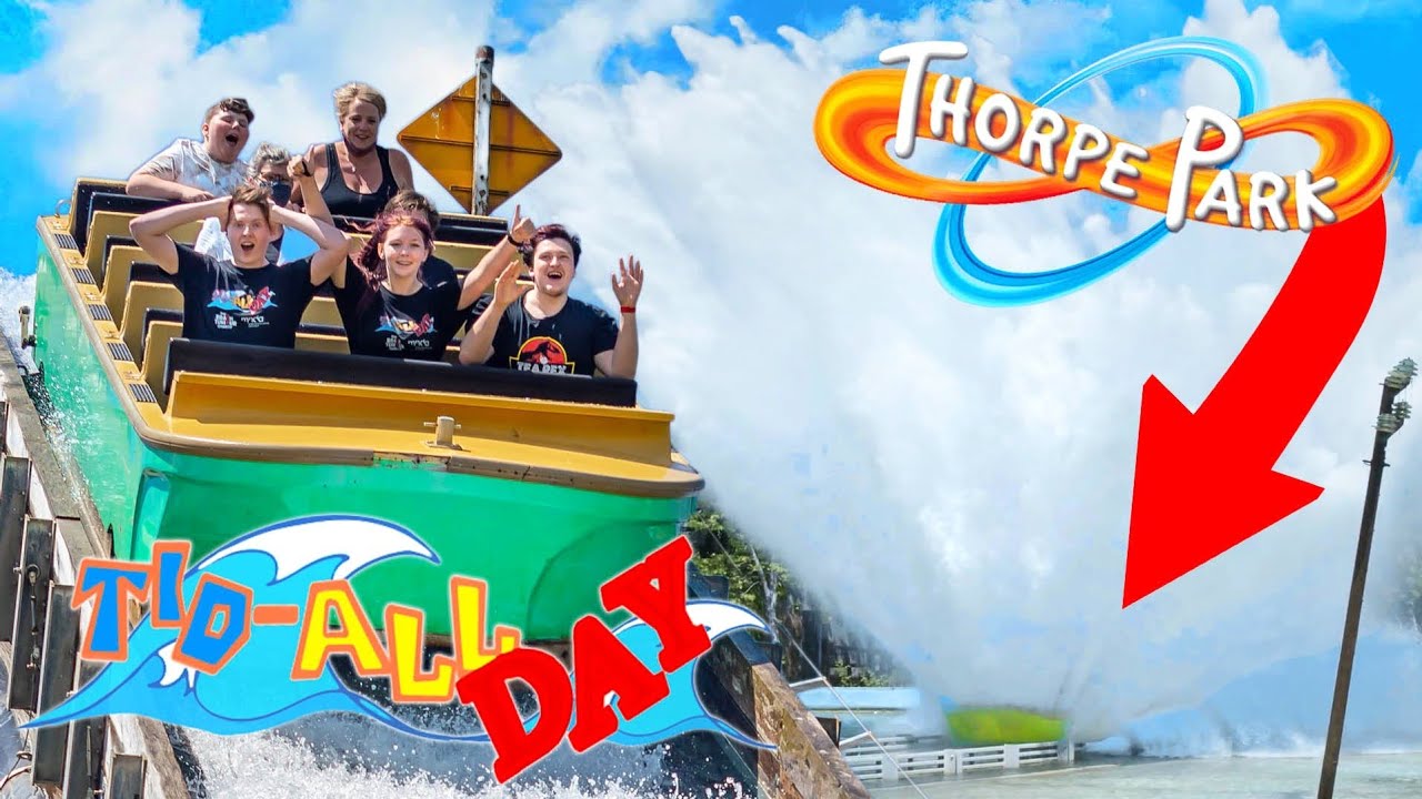 Riding TIDAL WAVE ALL DAY LONG at Thorpe Park!! - YouTube