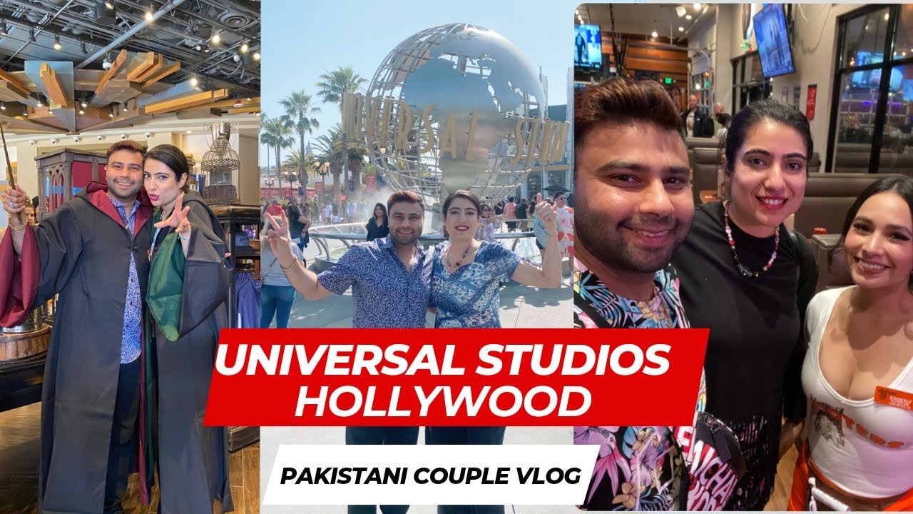 Our First Time at Universal Studios Hollywood and Hooters // Pakistani Couple Vlog - YouTube