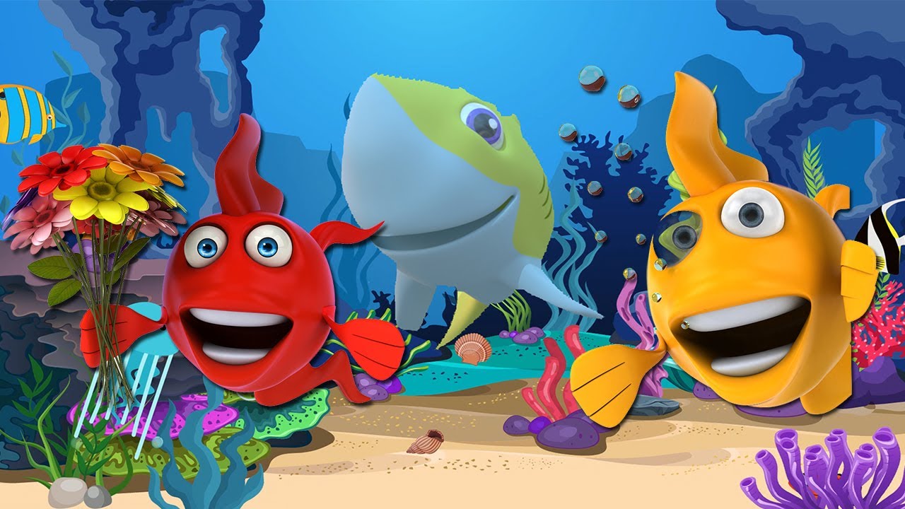 Baby Shark Dance | Dancing Cartoon Fish | For Kids | Baby Shark Cartoon ...