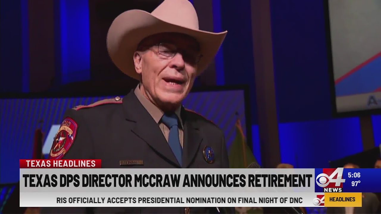 Texas DPS Director McCraw announces retirement - YouTube