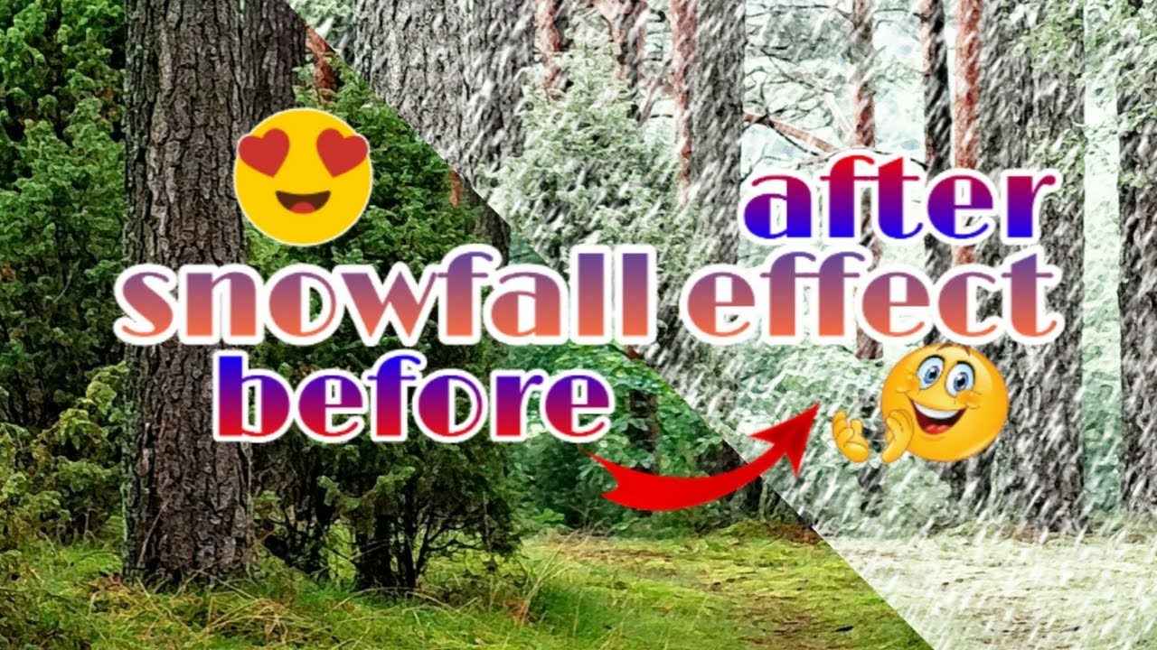 how to create a snow effect in photoshop cc2018 '' realistic snowfall ...