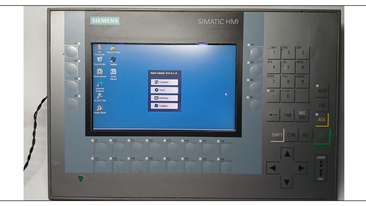 Siemens Simatic HMI KP700 Comfort 6AV2 124-1GC01-0AX0 - YouTube