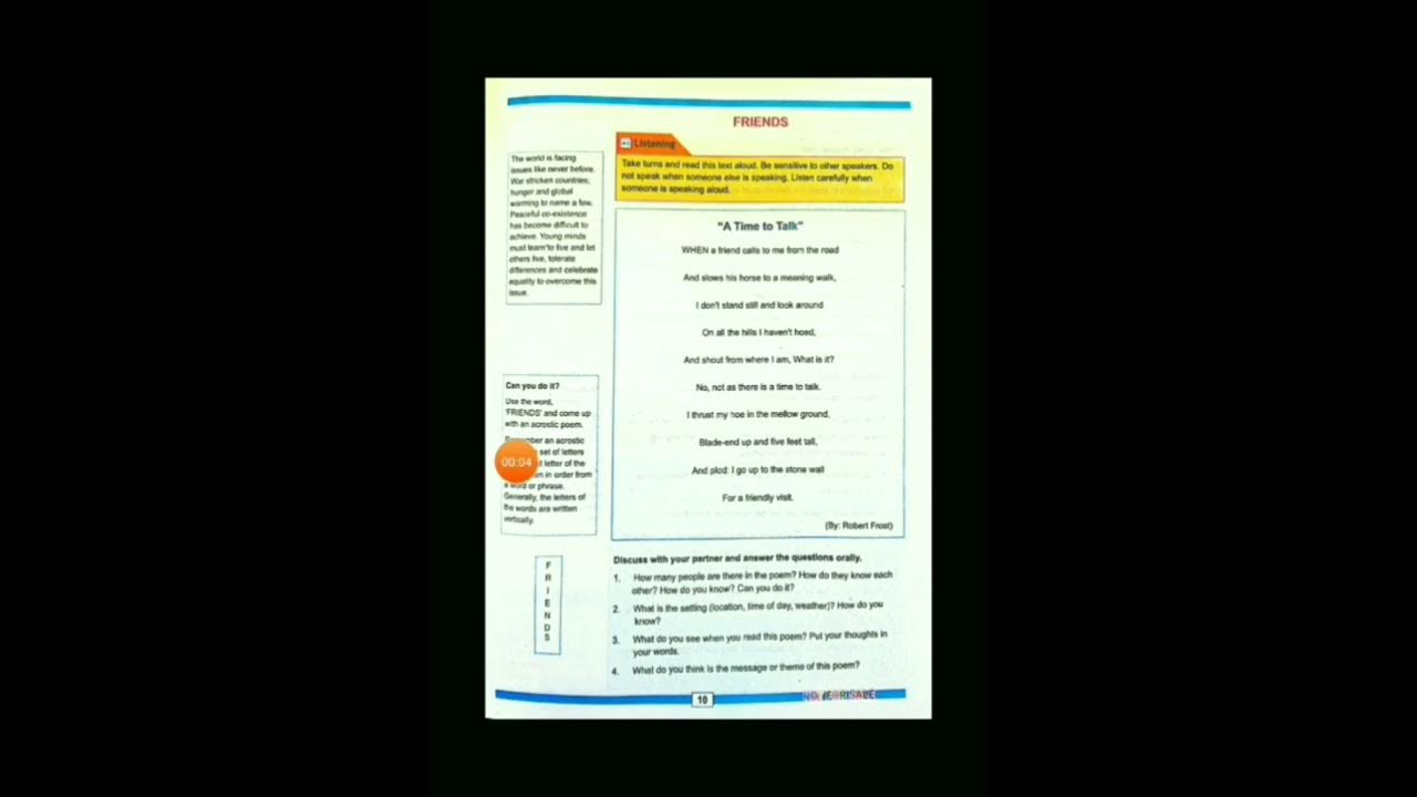 A Time to Talk poem by Robert Frost in urdu explanation | a time to ...