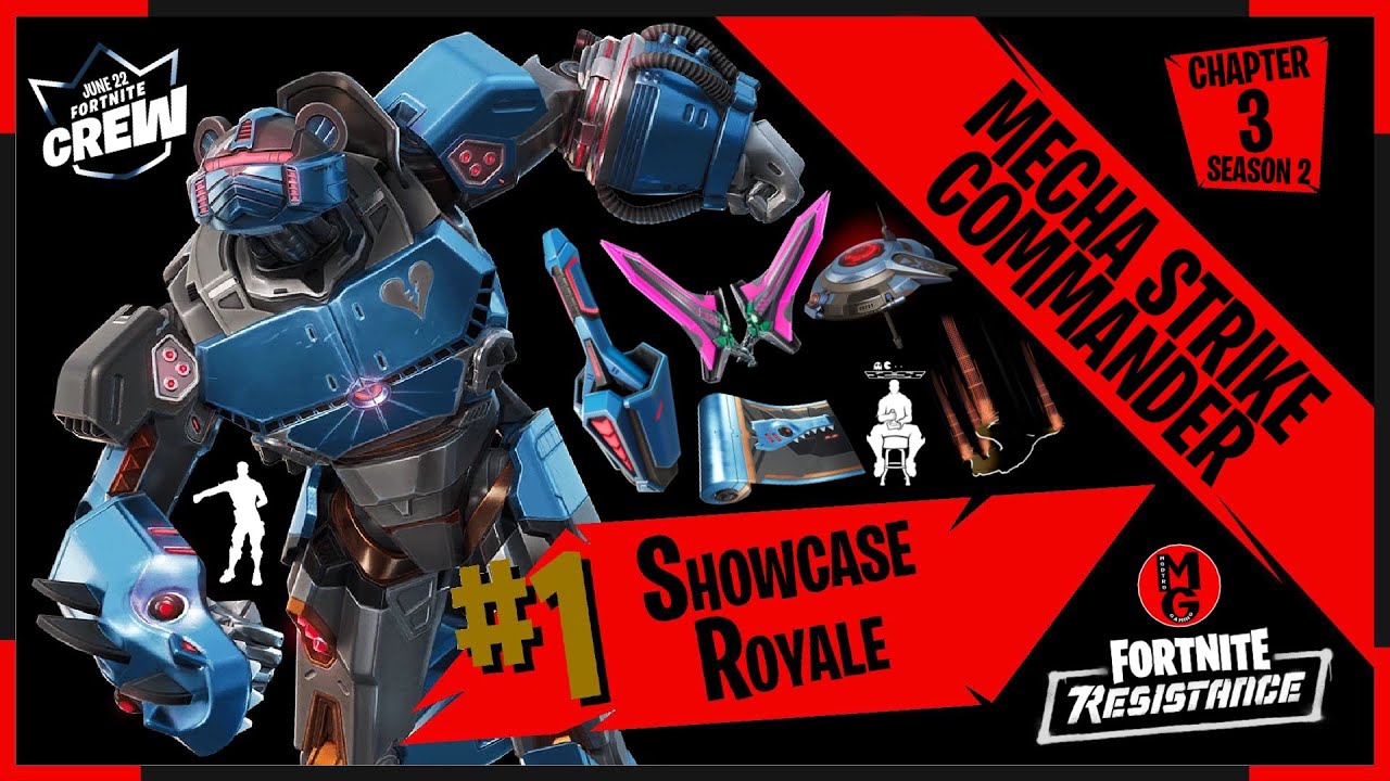 Mecha Strike Commander Showcase Royale #CrewMemberMonthly #Fortnite # ...