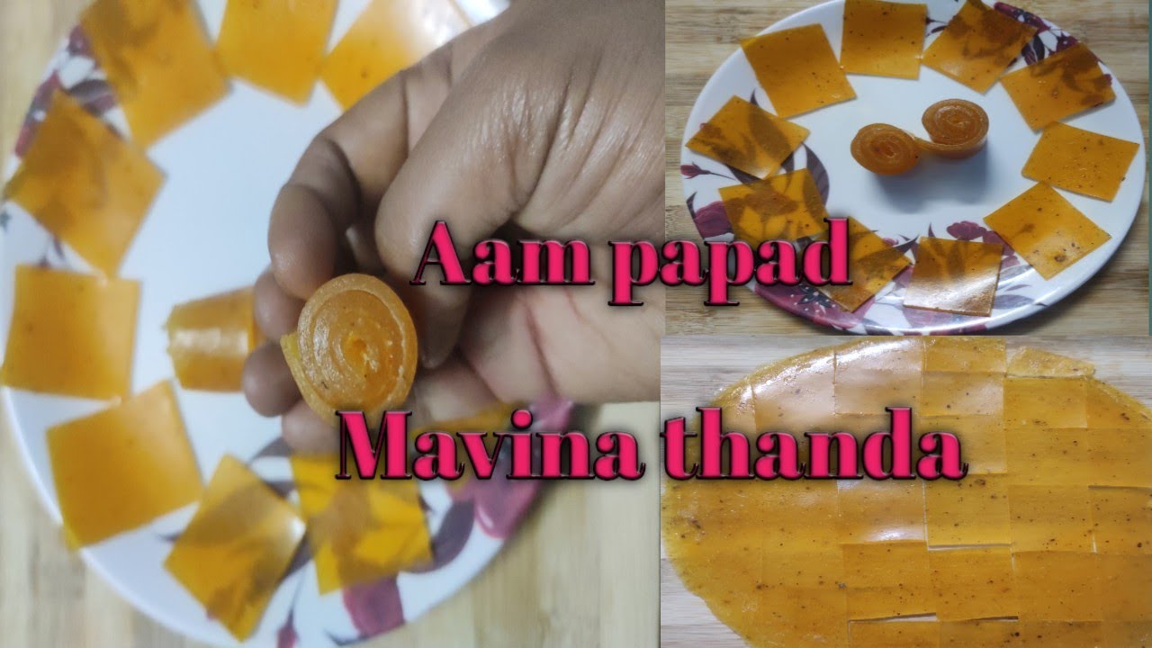 Mavina thanda in very easy method |aam papad | mamidi thandra ...