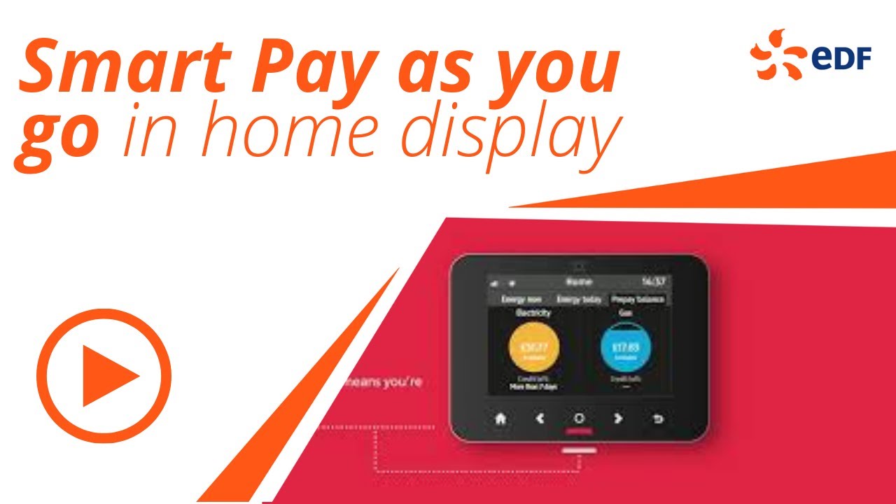 EDF Energy Smart pay as you go – in-home display 2 - YouTube