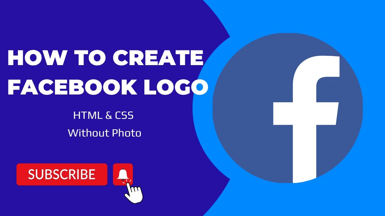 How To Create Facebook Logo Using Html And Css Youtube