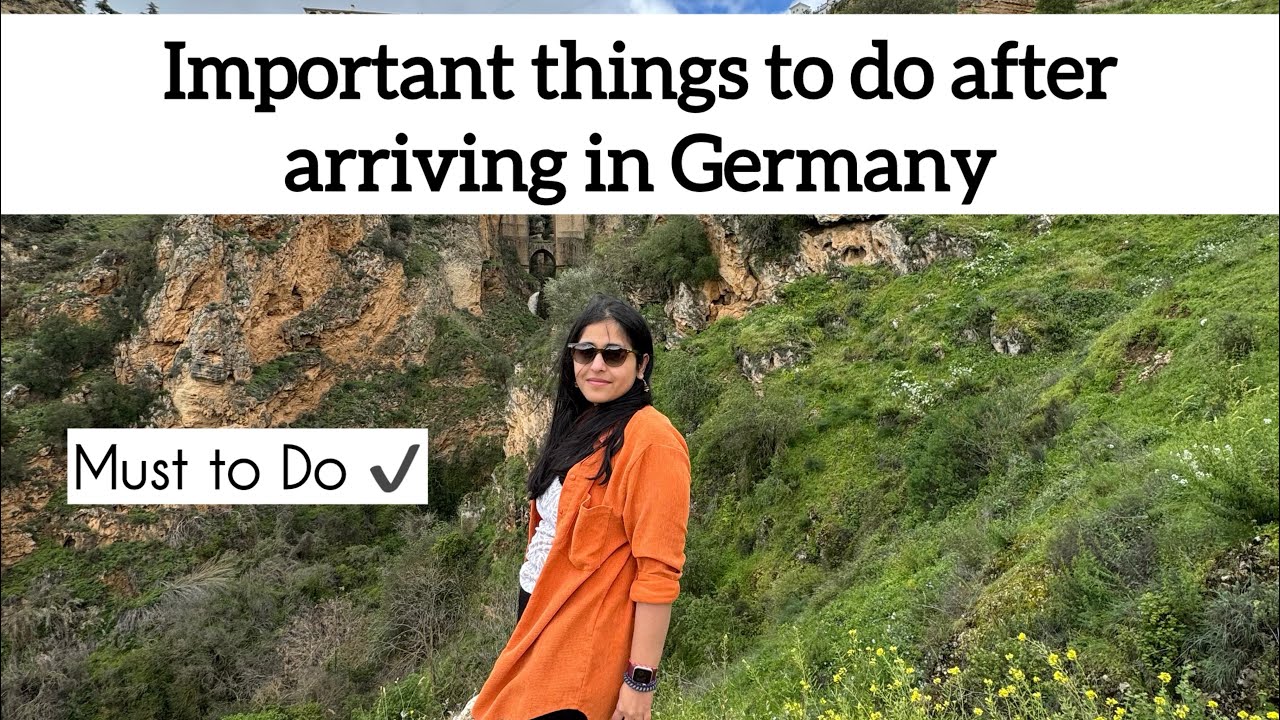 Important things to do after arriving in Germany 🇩🇪 | New in Germany ...