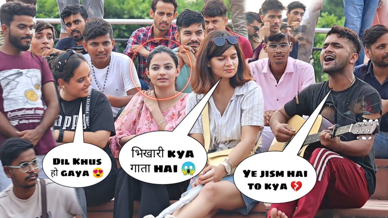 Broken Begger (भिखारी) Singing Reaction Video On Public Place Sad Songs ...