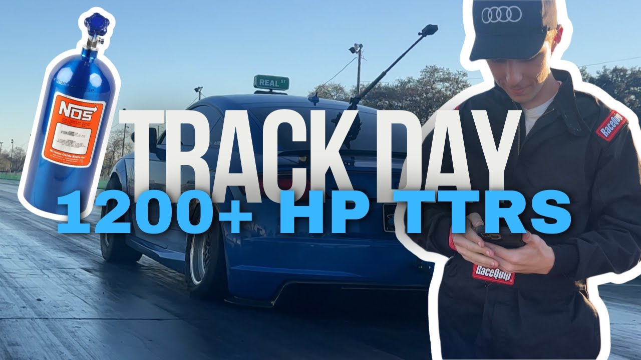 (1200+ HP NOS AUDI TTRS) TRACK DAY - YouTube