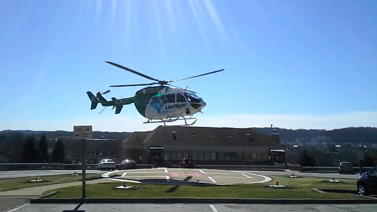 EC-145 Life Flight Air Ambulance Helicopter Full Turbine Engine Start ...