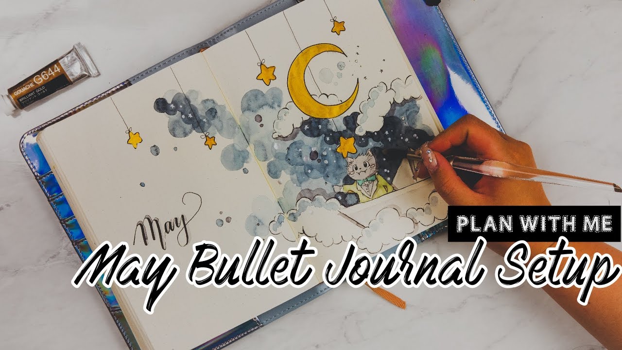 Plan With Me | May Bullet Journal Setup - YouTube