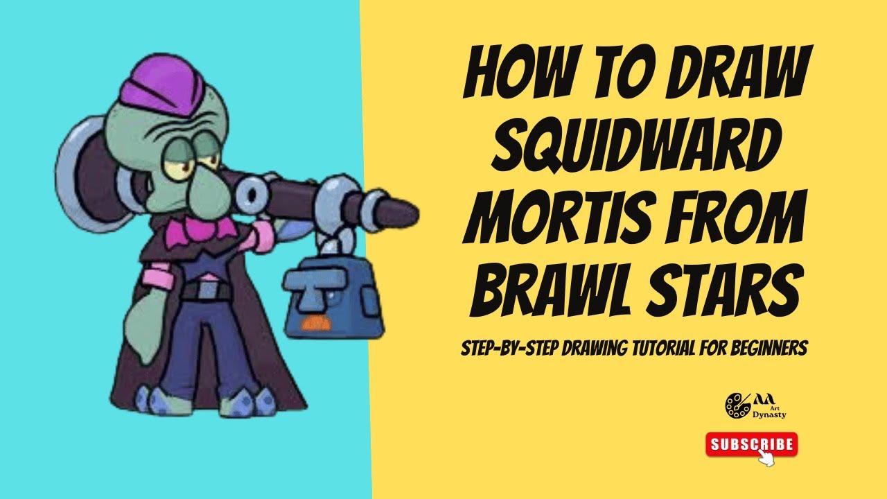 How to Draw Squidward Mortis from Brawl Stars|Step-by-StepDrawing ...