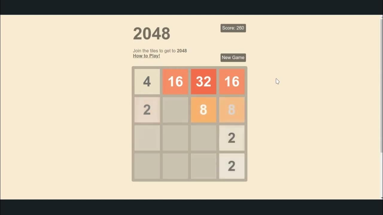 2048 Game || HTML, CSS, Javascript || SudoCodeWithBasim - YouTube