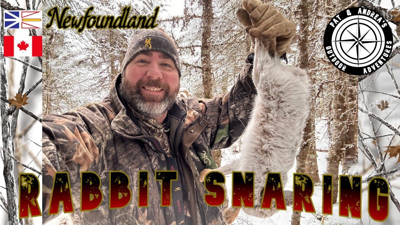 Rabbit snaring in snow - YouTube