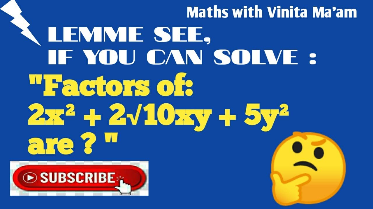 Why Factorisation is the Most Important Math Skill - YouTube
