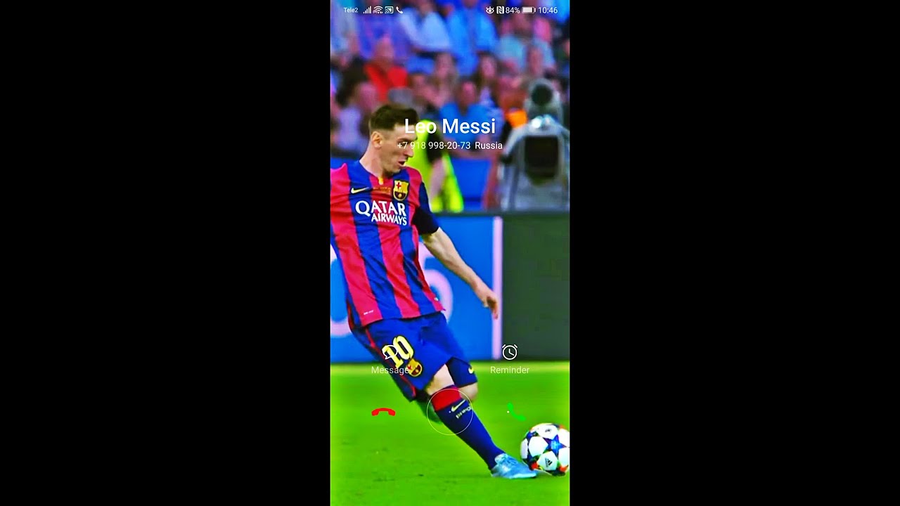 Leo Messi calling screen recording call - YouTube