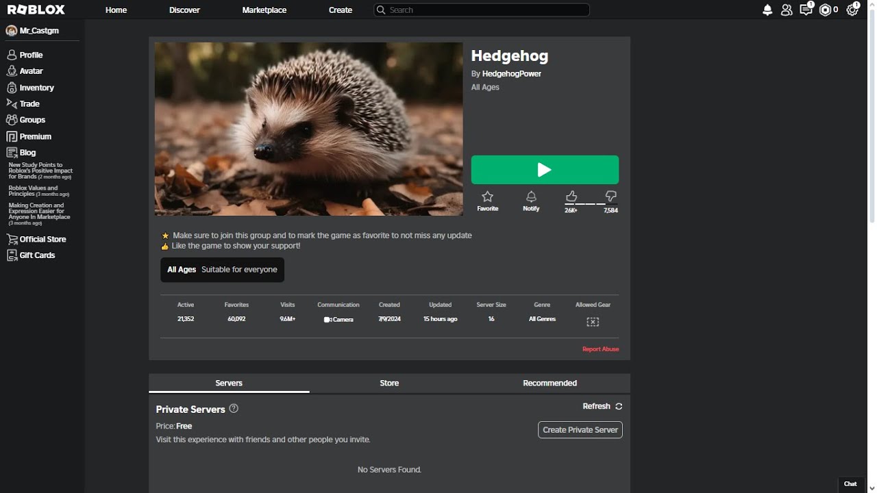 roblox Hedgehog - YouTube