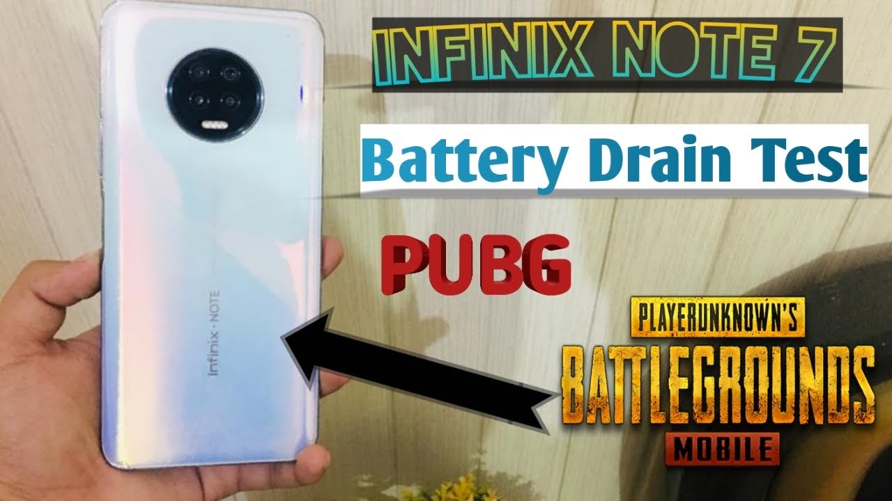 Infinix Note 7 Battery Drain Test with PUBG | Infinix Note 7 PUBG ...