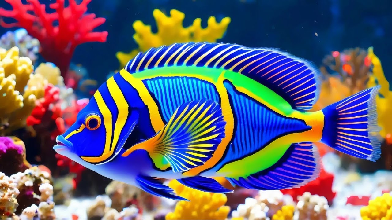 Natural Fish Tank 4K VIDEO - A Wonderland of Colors, Captivating ...