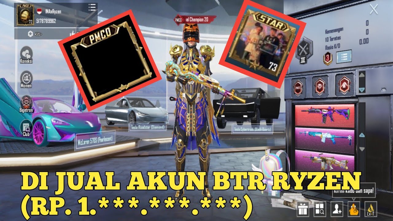 Akun BTR RYZEN Mau Di Jual Dengan Harga RP. 1.***.***.*** Yang Minat ...