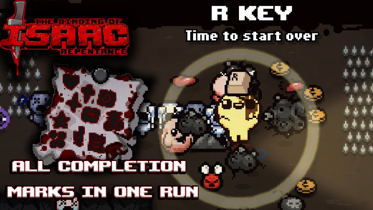 The Binding of Isaac Repentance #58 // All Tainted Cain Completion ...