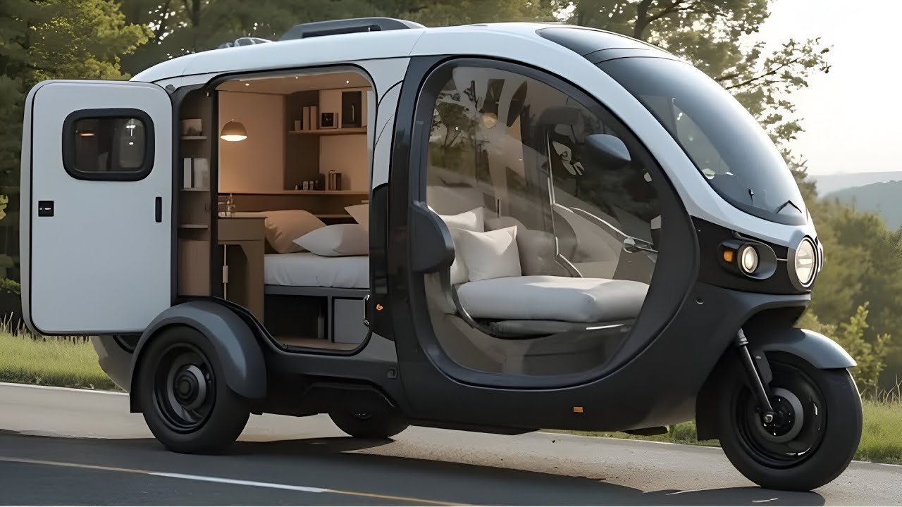 😮2026 3-Wheel Camper Tricycle RV — Go Tiny, Go Wild! - YouTube