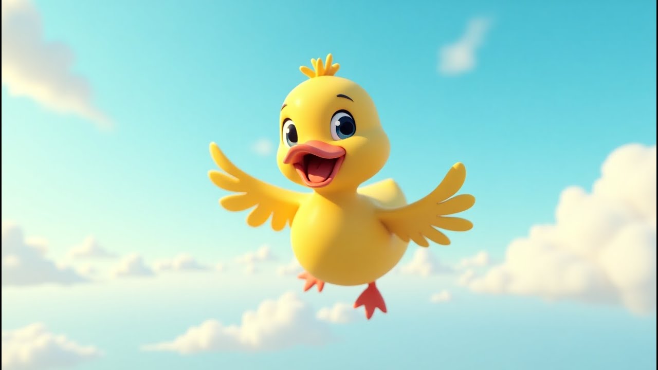 Little Ducks Flying in the Sky | Nursery Rhymes for Kids | Fun Songs ...
