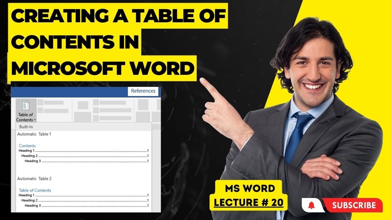 MS word lecture 20 Reference |Table of contents |Hyperlink - YouTube