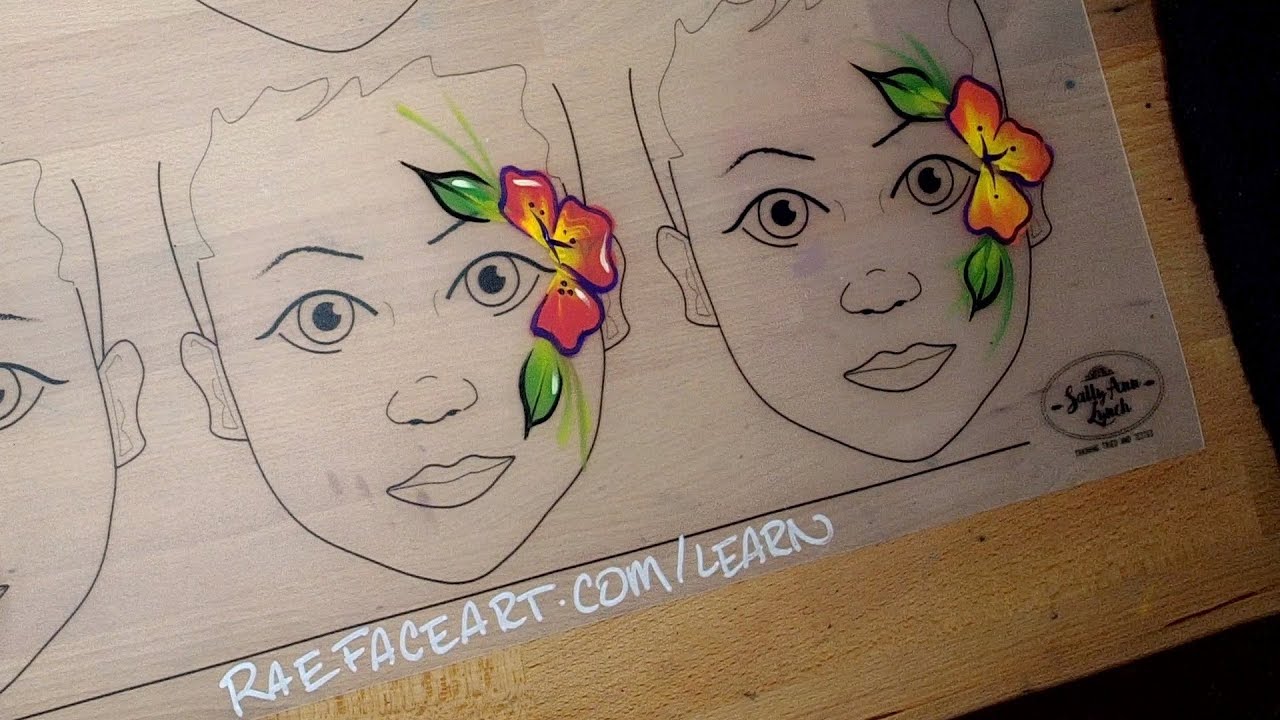 Flower Face Painting Tutorial with Beginner Supplies - YouTube