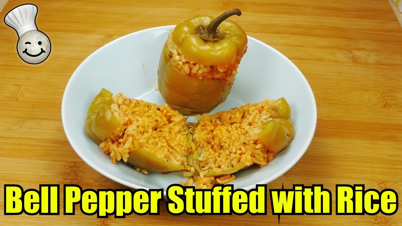 Bell Pepper Stuffed with Rice Recipe - YouTube