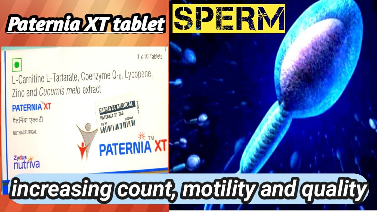 Paternia xt tablet in Hindi || increasing sperm count, motility and ...