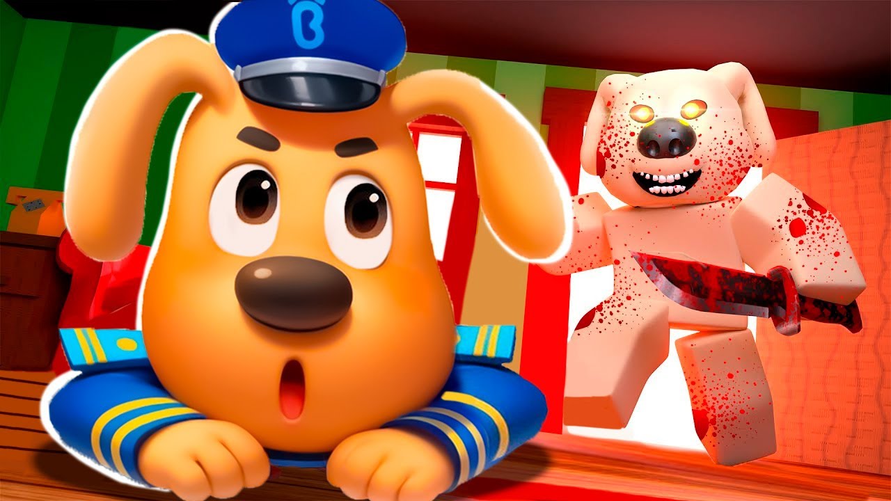 Sheriff Labrador & Dobie ESCAPE TALKING BEN In ROBLOX! - YouTube