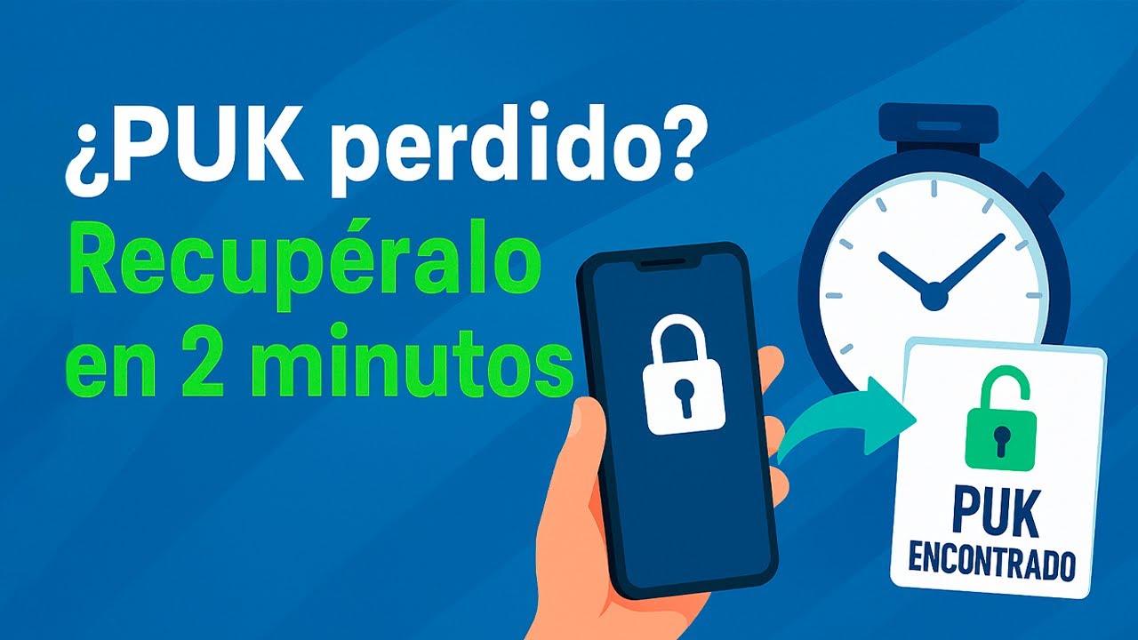 ¿Bloqueaste tu SIM? Así puedes usar el PUK y recuperar tu línea - YouTube