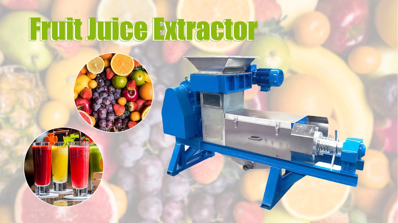 Automatic screw fruit juice extractor machine | apple pear fruit juice ...