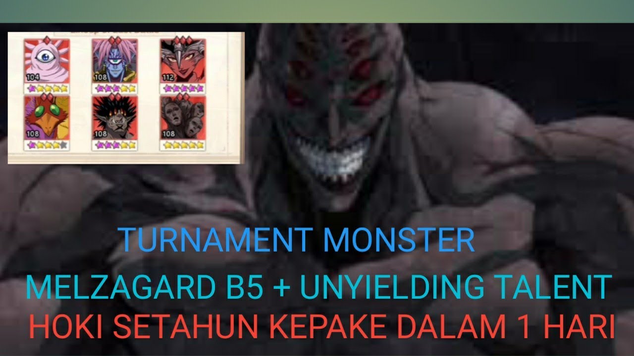 Melzagard memakai hoki 1tahun sekali di turnament monster - YouTube