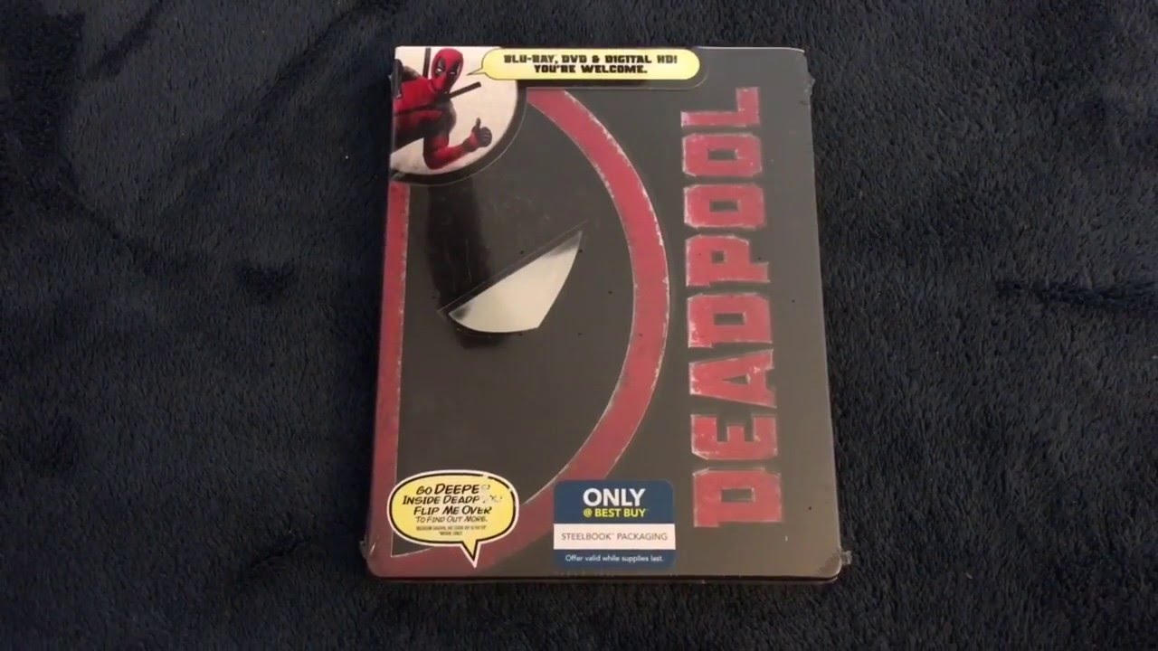 Deadpool (Best Buy Exclusive Steelbook) Blu-ray Unboxing [Filmed in 4K ...