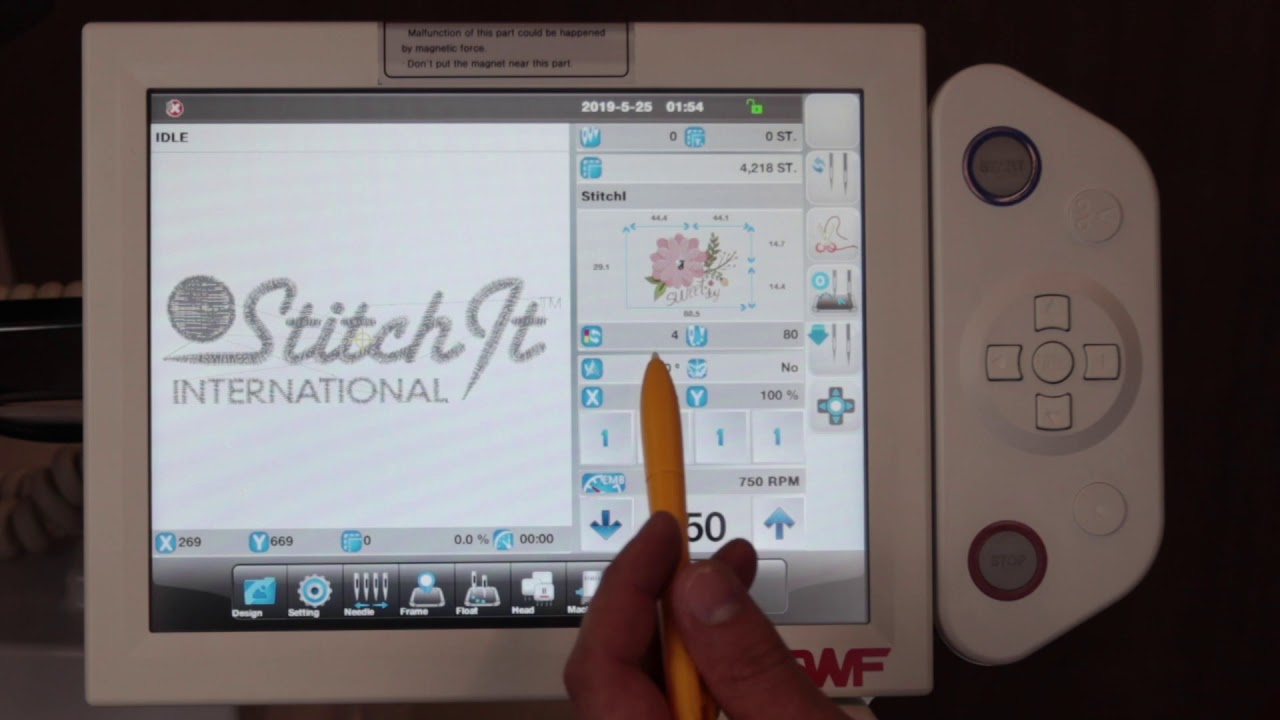 7-USB & Control Panel Breakdown SWF MAS-12 Embroidery Machine Tutorial ...